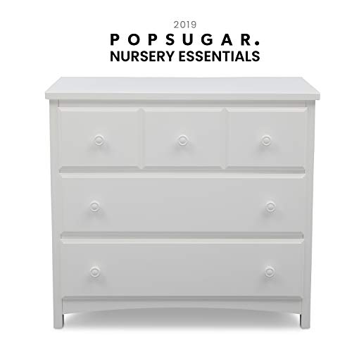 Delta Children 3 Drawer Dresser, Greenguard Gold Certified, Bianca White