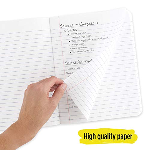 Five Star Composition Book/Notebook, Wide Ruled Paper, 100 Sheets, 9-3/4" x 7-1/2", Color Selected For You, 1 Count (09006)