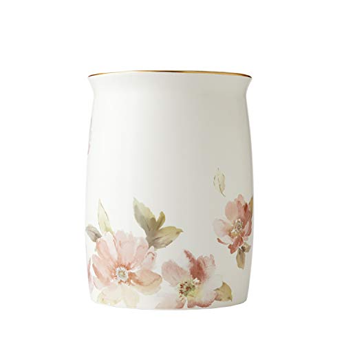 SKL Home Saturday Knight Misty Floral Wastebasket, Pink