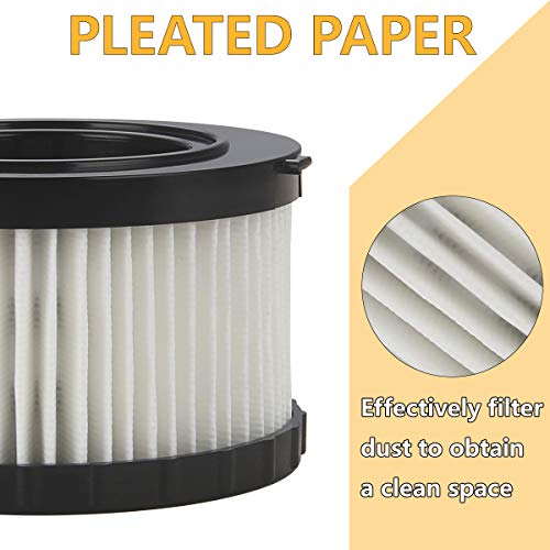 A-KARCK DC5151H Replacement Filter 2 Pack Compatible with DeWalt DC5151H DC515 DCV517 Wet Dry Vacuum