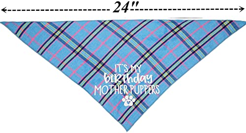 Dog Birthday Bandana, Birthday Boy Puppy Bandana for Small Medium Large Dogs Blue