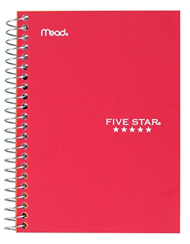 Five Star Personal Spiral Notebook, 7" x 4 3/8", 100 Sheets, College Rule, Assorted colors, 12 Pack
