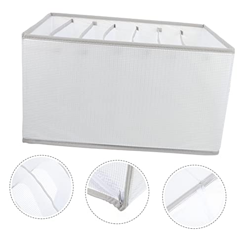 DOITOOL 1pc Jeans Storage Box Clothing Storage Bins Vanity Storage Drawers Storage Dividers Sock Storage Box Cloth Storage Bins Underwear Drawer Organizer Cloth Storage Box Foldable Box