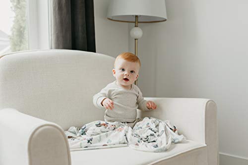 Large Premium Knit Baby Swaddle Receiving Blanket"Jo" by Copper Pearl