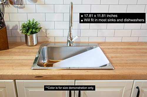 Restaurant Thick White Plastic Cutting Board 18x12 Large, 1 Inch Thick