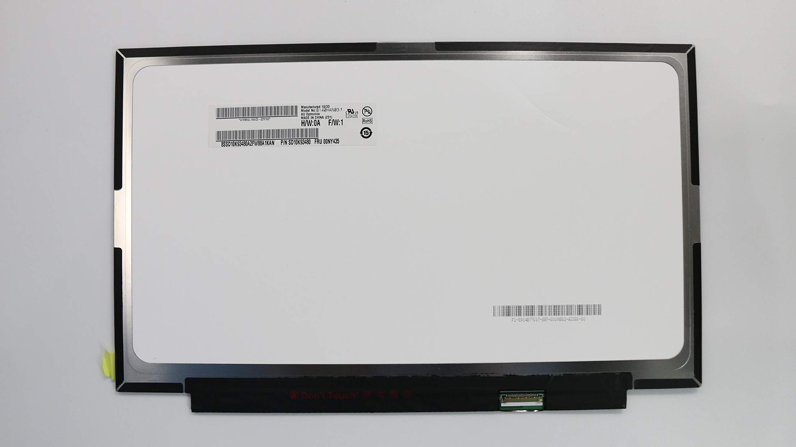 New Genuine LCD for Lenovo ThinkPad X1 Carbon Gen 5 FHD IPS LCD Screen Non-Touch 00NY435