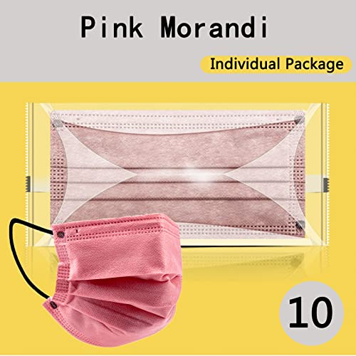 Disposable Face Mask Individually Wrapped,3 Ply Print Masks(5 style,Choose The Size You Need,Adult or Kids/50Pcs or 30 Pcs) (Morandi)