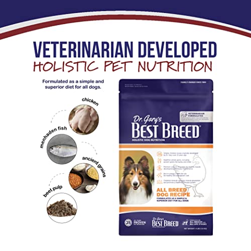 Best Breed All Breed Dog Diet Made in USA [Natural Dry Dog Food for All Breeds and Sizes]- 4lbs.