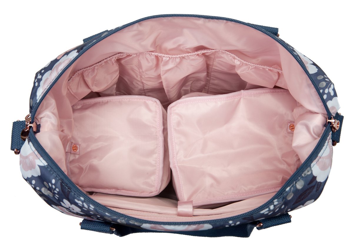 Sarah Wells Lizzy Breast Pump Bag - Compatible with Spectra, Medela, and More - Insulated Cooler Pocket (Le Floral)