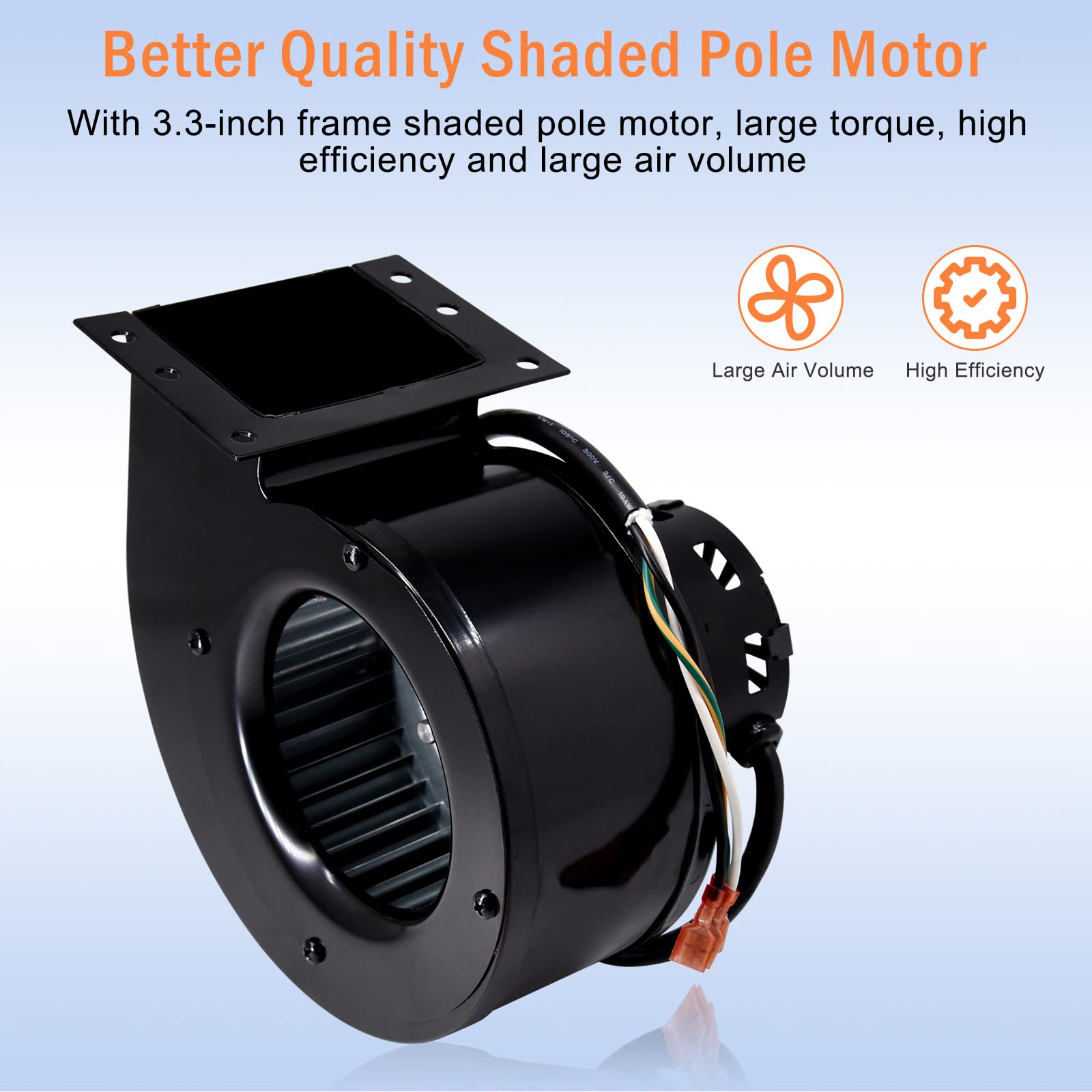 Criditpid Replacement 3-21-33647 & 3-21-22647 Distribution Blower Fan for Harman P68, P61, P43, P38, Advance, Accentra 52i Pellet Stoves.