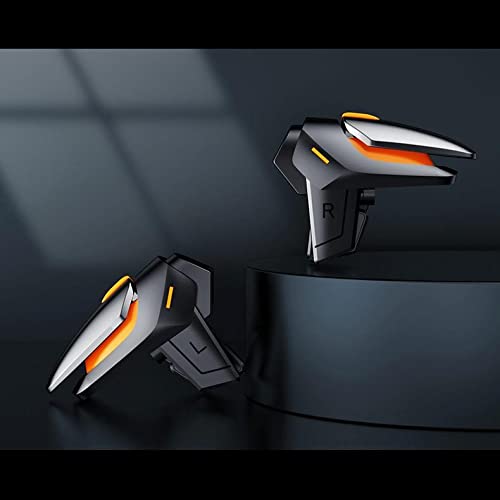 BoxWave Gaming Gear Compatible with Unihertz Atom - Touchscreen QuickTrigger Auto, Trigger Buttons Autofire Gaming Mobile FPS - Jet Black