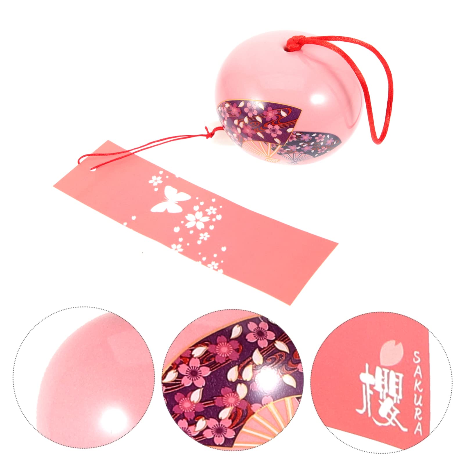 DOITOOL 3pcs Japanese Ceramic Wind Chimes Romantic Wind Chimes Wedding Hanging Bell Bless Temple Wind Bell Decorative Wind Chime Mount Fuji Wind Chime F01 Ceramics Car Accessories Crystal