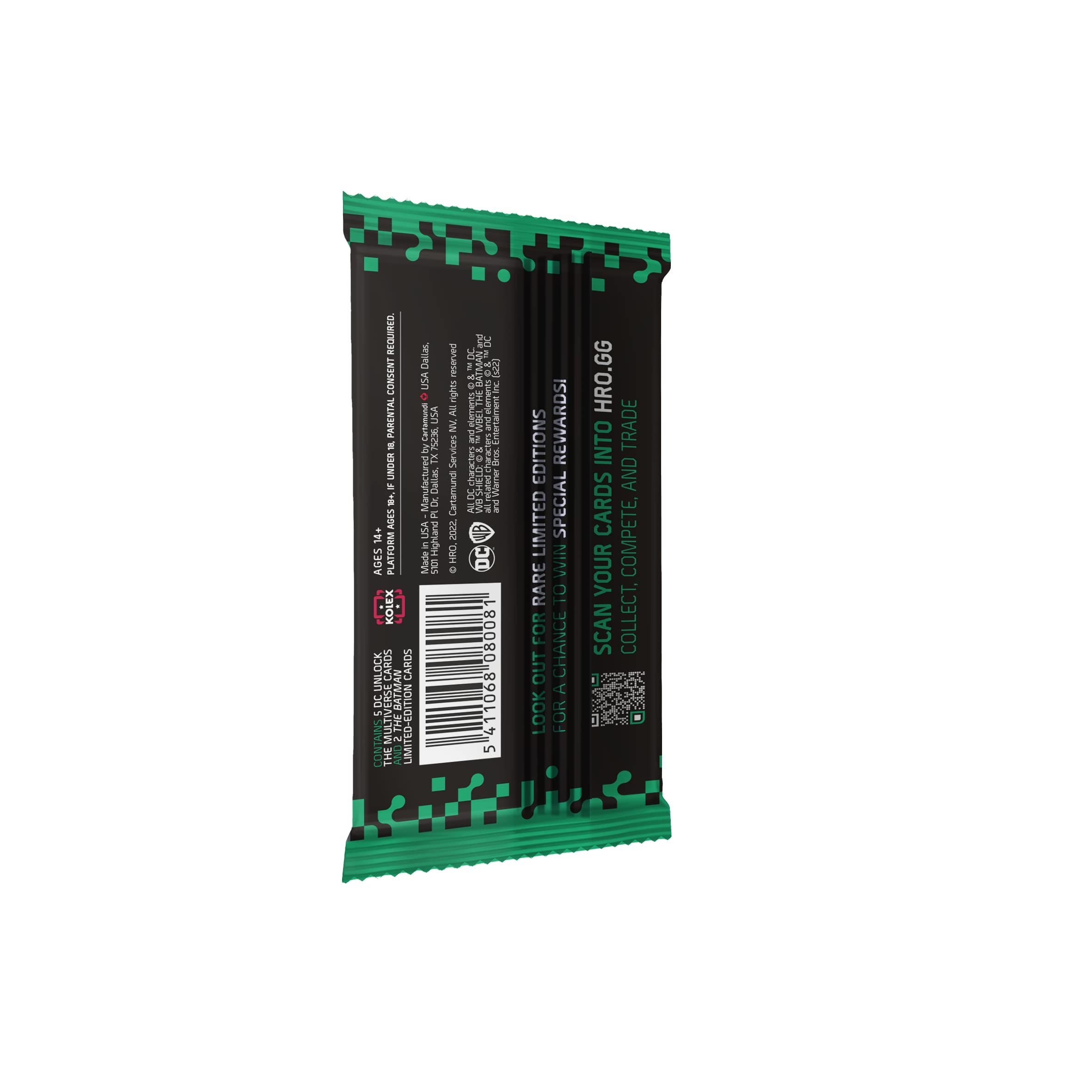 DC Unlock The Multiverse 8-Pack Starter Pack – Hro Hybrid NFT Trading Cards, 58 Cards Starter Pack, Black (10031948)