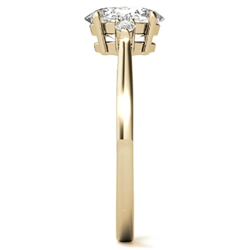 925 Silver, 10K/14K/18K Solid Gold Moissanite Engagement Ring, 2.5 CT Oval Cut Handmade Solitaire Ring Diamond Wedding Ring for Woman, Birthday Gifts for Love, VVS1 Colorless
