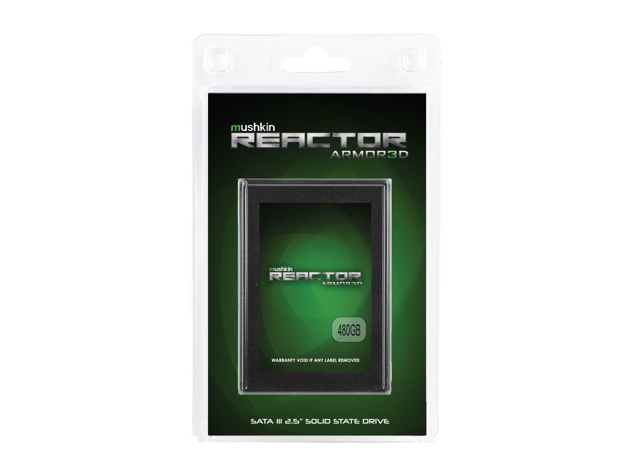 Mushkin Reactor ARMOR3D - 480GB Internal Solid State Drive (SSD) - 2.5 Inch - SATA III - 6Gb/s - 3D Vertical MLC - 7mm - MKNSSDRE480GB-3D