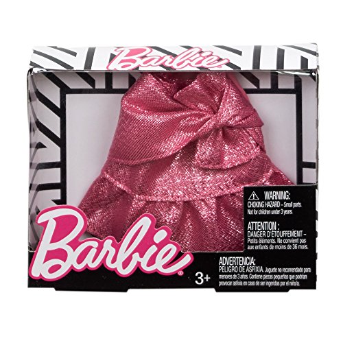 Barbie Pink Metallic Bow Peplum Skirt Fashion