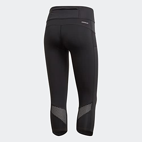 adidas Women's Own The Run 3/4 Tights, Black, X-Large