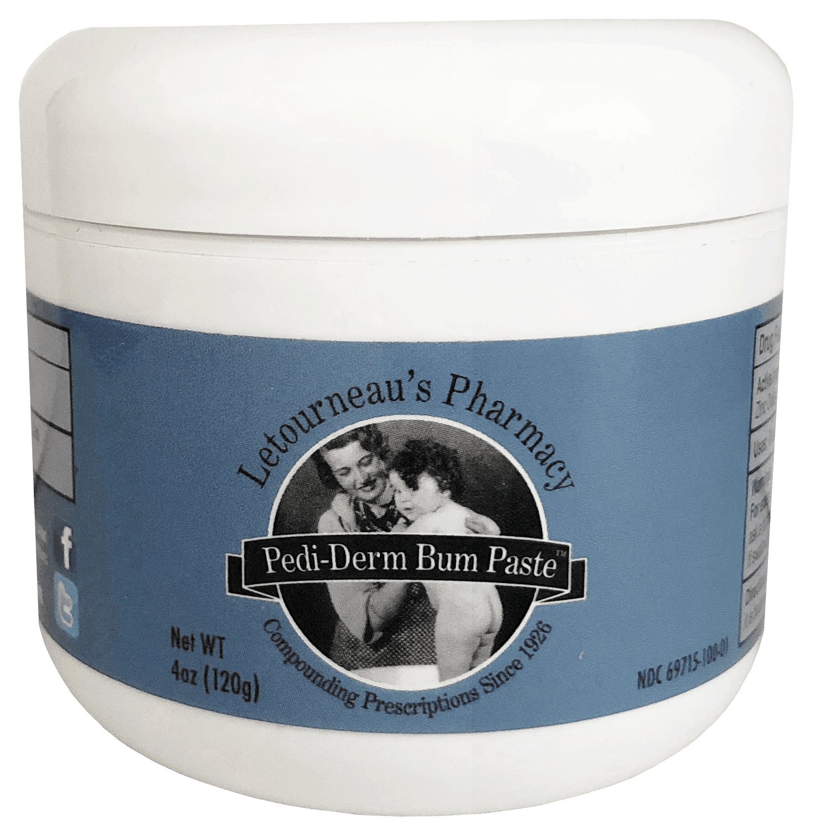 Pedi-Derm Bum Paste 4oz Jar