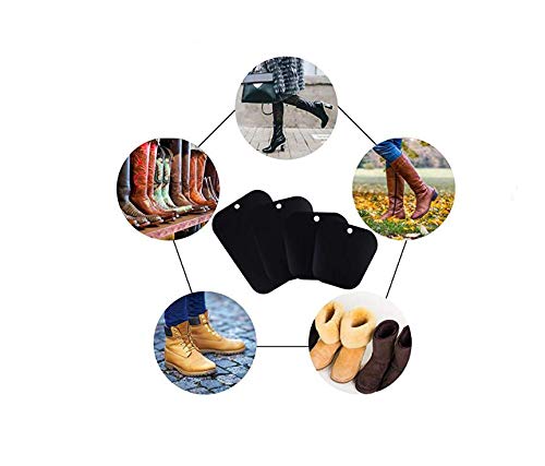 SYBL 2 Pairs(4 Sheets) Boot Shaper Form Inserts Tall Boot Support Shaper Thicken Shoe Tree Shape Holder for Women and Men,Black 14 Inches