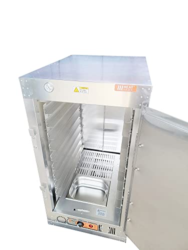 HeatMax 4 Foot Food Warmer Holding Cabinet for 9 Full Size Sheet Pans, for Churches, Schools, Catering, Can Be Used as a Basic Proofer, Made in USA with Service and Support