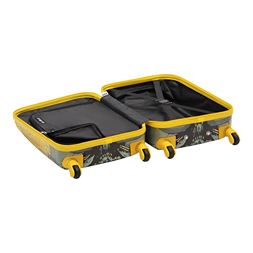 FUL DC Comics Batman 21 Inch Kids Rolling Luggage, Hardshell Carry On Suitcase with Wheels, Yellow