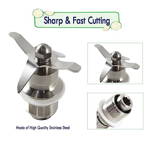 Cutting Blade Blender 502977 Assembly Compatible with Waring CB6 CB10 CB15 2610C CAC72 LBC10 LBC10C LBC15 Commercial Assembled Gallon Blenders Replace 502975