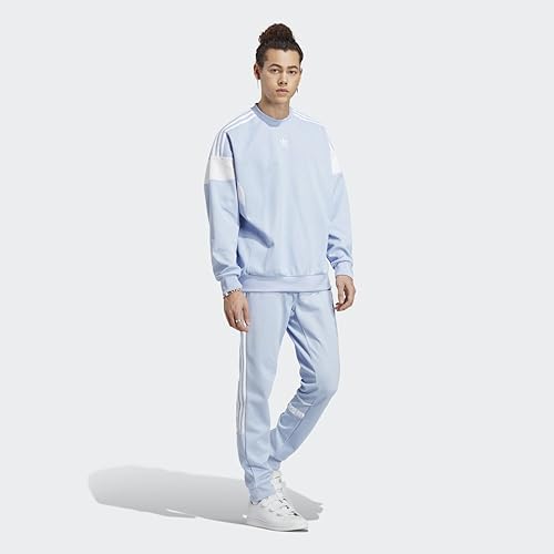 adidas Originals Men's Adicolor Challenger Pants, Blue Dawn, Medium