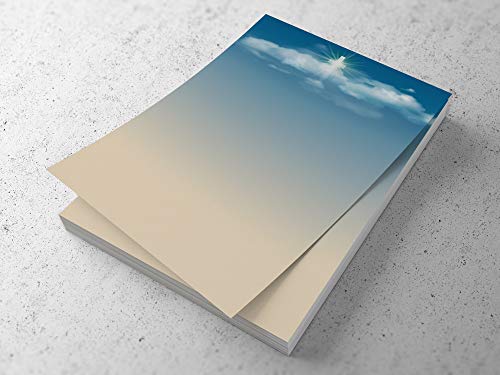 Cross in the Sky Religious Stationery Paper - 80 Sheets