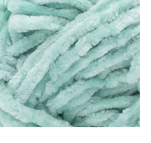 Bernat Baby Yarn Bernat Baby Velvet Yarn - 3.5 Oz, Misty Green - 3 Pack Bundle with Bella's Crafts Stitch Markers