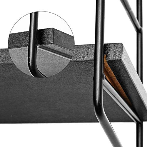 BOLUO Black Wall Shelf Bathroom Shelves - Bedroom Kitchen Living Room Modern Book Shelf Floating Shelves 24 inch (610-B)