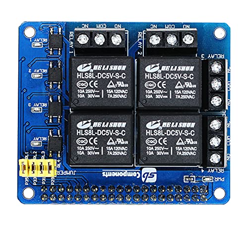 PiRelay EXPANSION BOARD FOR RASPBERRY PI Raspberry Pi A+/B+/2B/3B/3B+ Loads up to 240VAC/7A,125VDC/10A by SB Components