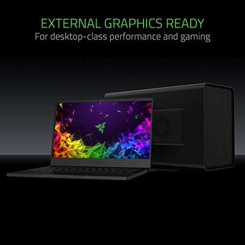 Razer Blade Stealth 13 Ultrabook Laptop: Intel Core i7-8565U 4-Core, NVIDIA GeForce MX150, 13.3" FHD 1080p, 16GB RAM, 256GB SSD, CNC Aluminum, Chroma RGB Lighting, Thunderbolt 3, Black