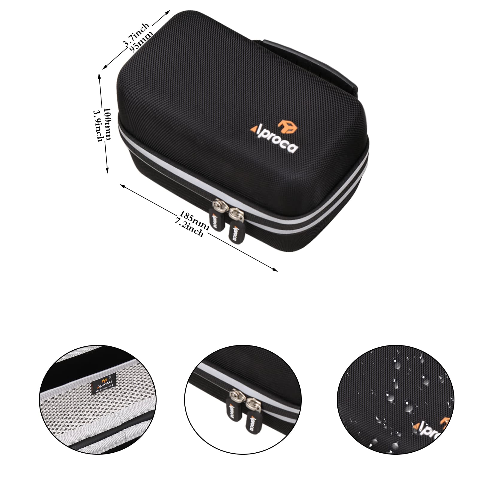 Aproca Hard Storage Travel Case, for FOVAL Power Step Down 220V to 110V / 240V to 100V Voltage Converter