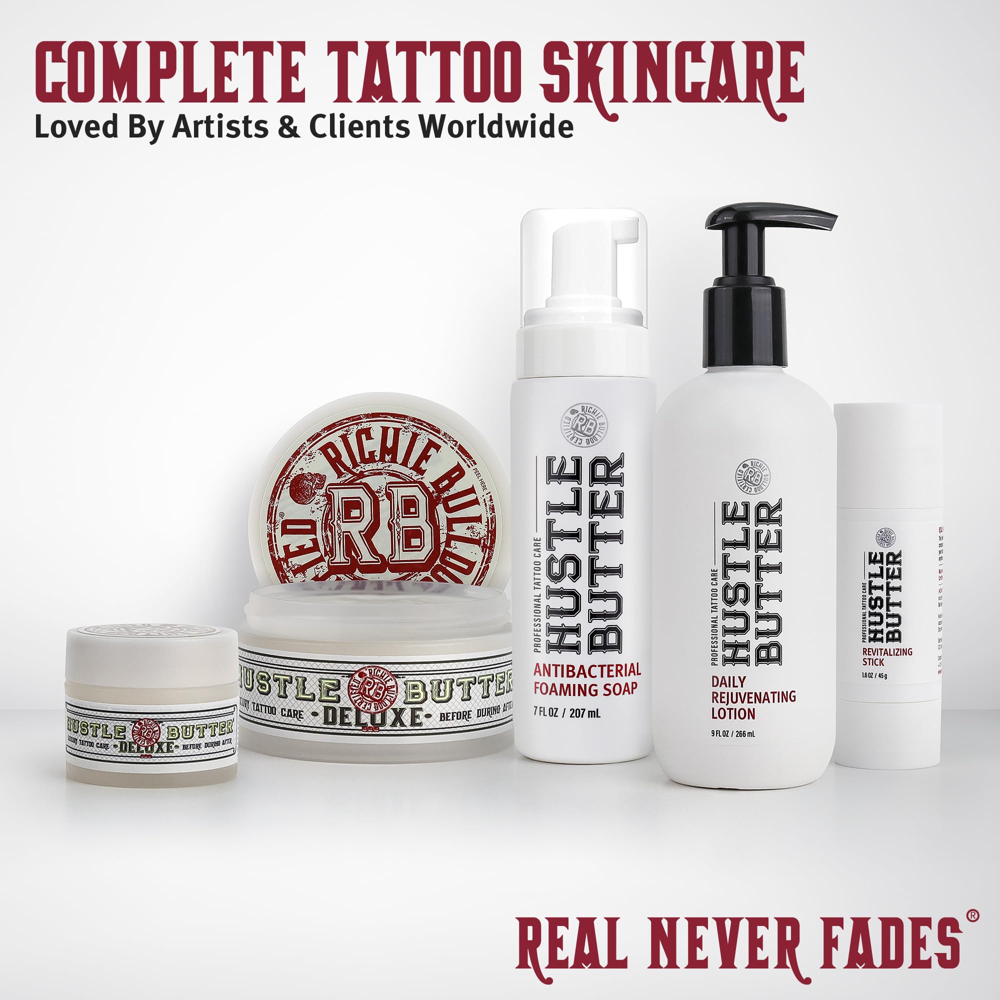 Hustle Bubbles Tattoo Aftercare Tattoo Soap Antibacterial Soap To Clean New Tattoos & Piercings Essential Tattoo Supplies 7oz