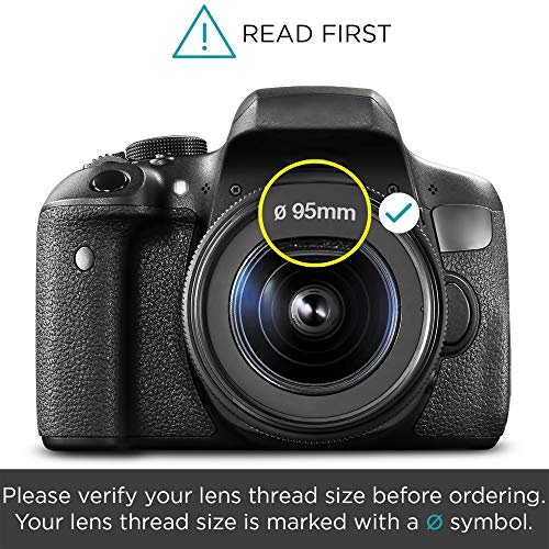 Altura Photo 95MM Lens Filter Kit - Includes 95MM ND Filter, 95MM Polarizer Filter, 95MM UV Filter - UV, CPL Polarizing Filter, Neutral Density for Camera Lens with 95MM Filters + Lens Filter Case