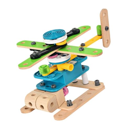 BRIO Builder 34591 - Builder Motor Set - 120 Piece Construction Set STEM Toy with Wood and Plastic Pieces and a Motor for Kids Age 3 and Up