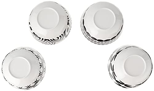 French Bull Melamine Mini Bowls, 4-Piece Set, 10 Fluid Ounces, Small Serving Bowl β Snack Condiment Dipping Sauce Dessert Ice Cream β Shatter Proof, BPA Free, Dishwasher Safe, 4β, Foli