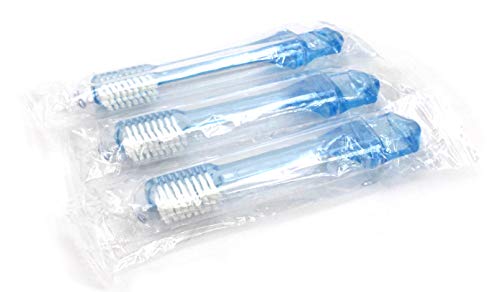 FRESHMINT 100 Pack 2-Piece Travel Toothbrush, Individually Wrapped in Poly Bag to Avoid tampering, Collapsible Toothbrush, Easy to Grip, Soft Nylon Bristles