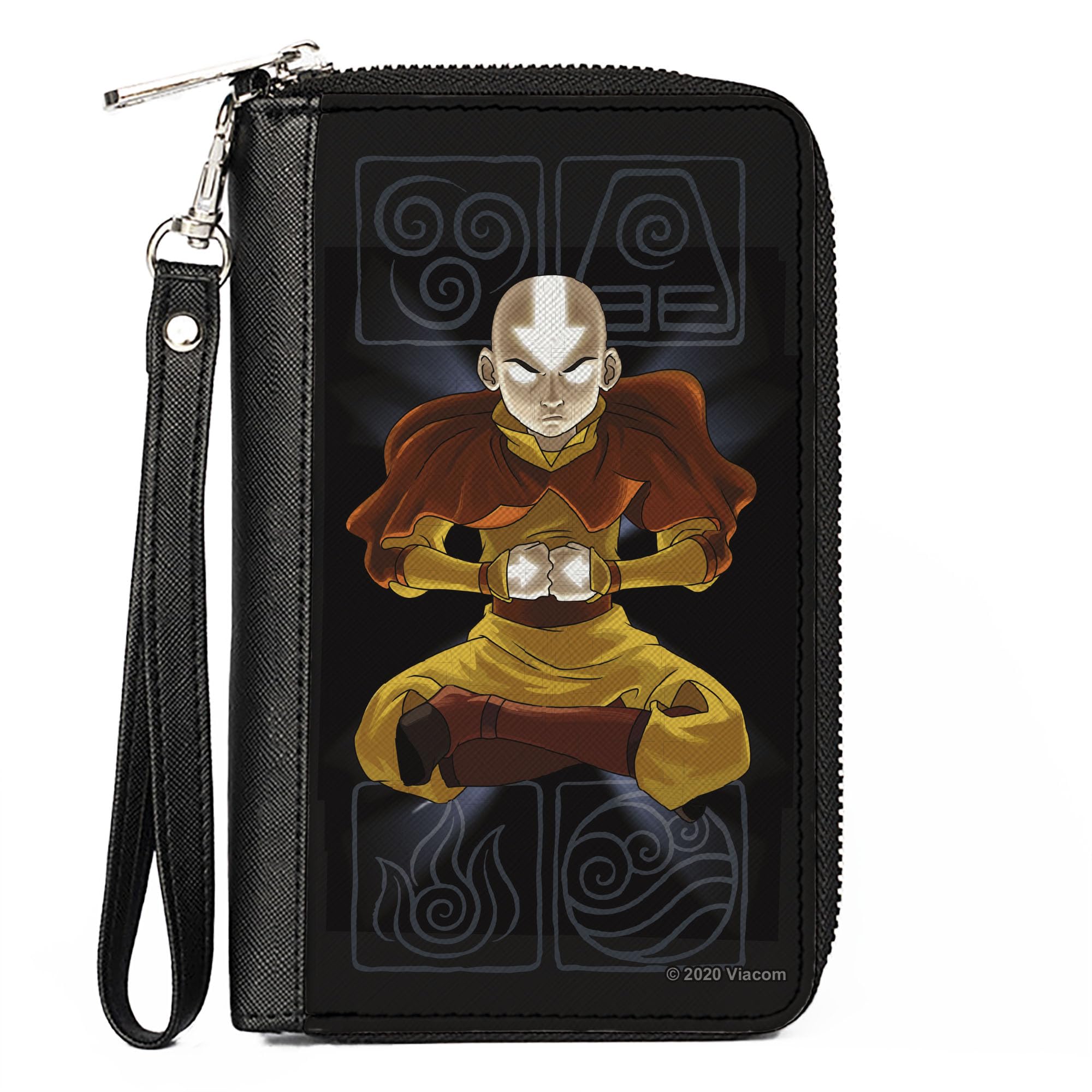 Buckle-Down Women's PU Zip Around Wallet Rectangle-Avatar: The Last Airbender, 7.5"x4.5"