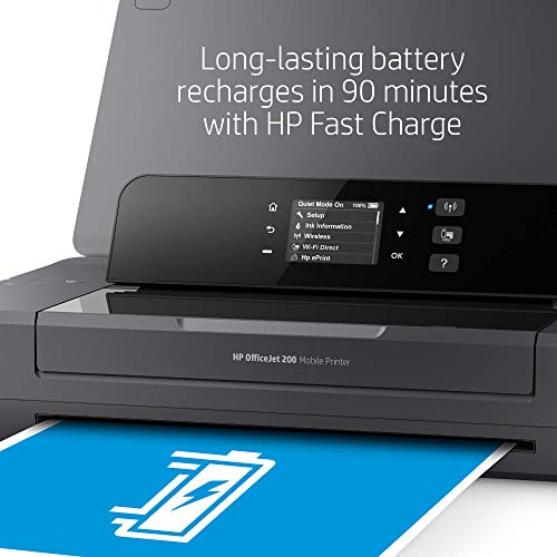 HP OfficeJet 200 Portable Printer with Wireless & Mobile Printing (CZ993A) (Renewed)