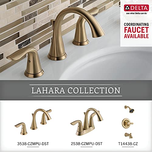 Delta Faucet 73846-CZ Lahara Wall Mounted Towel Ring in Champagne Bronze, Bath Accessories