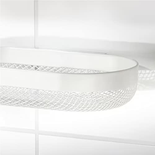 DRÖNJÖNS Wall Storage Organizer Basket White Steel 7 ¾x4 ¼x1 ¼