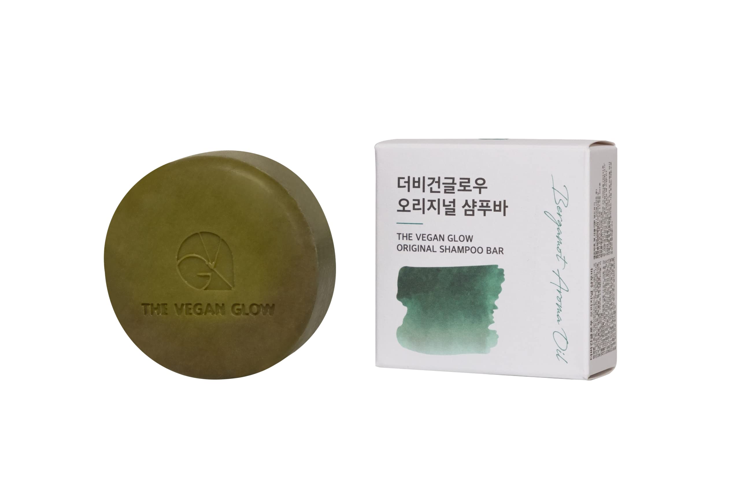 The Vegan Glow] Original Shampoo Bar, All Natural, Sulfate-Free, Silicon-free, Paraben-Free, Cruelty-Free, 100g / 3.5oz