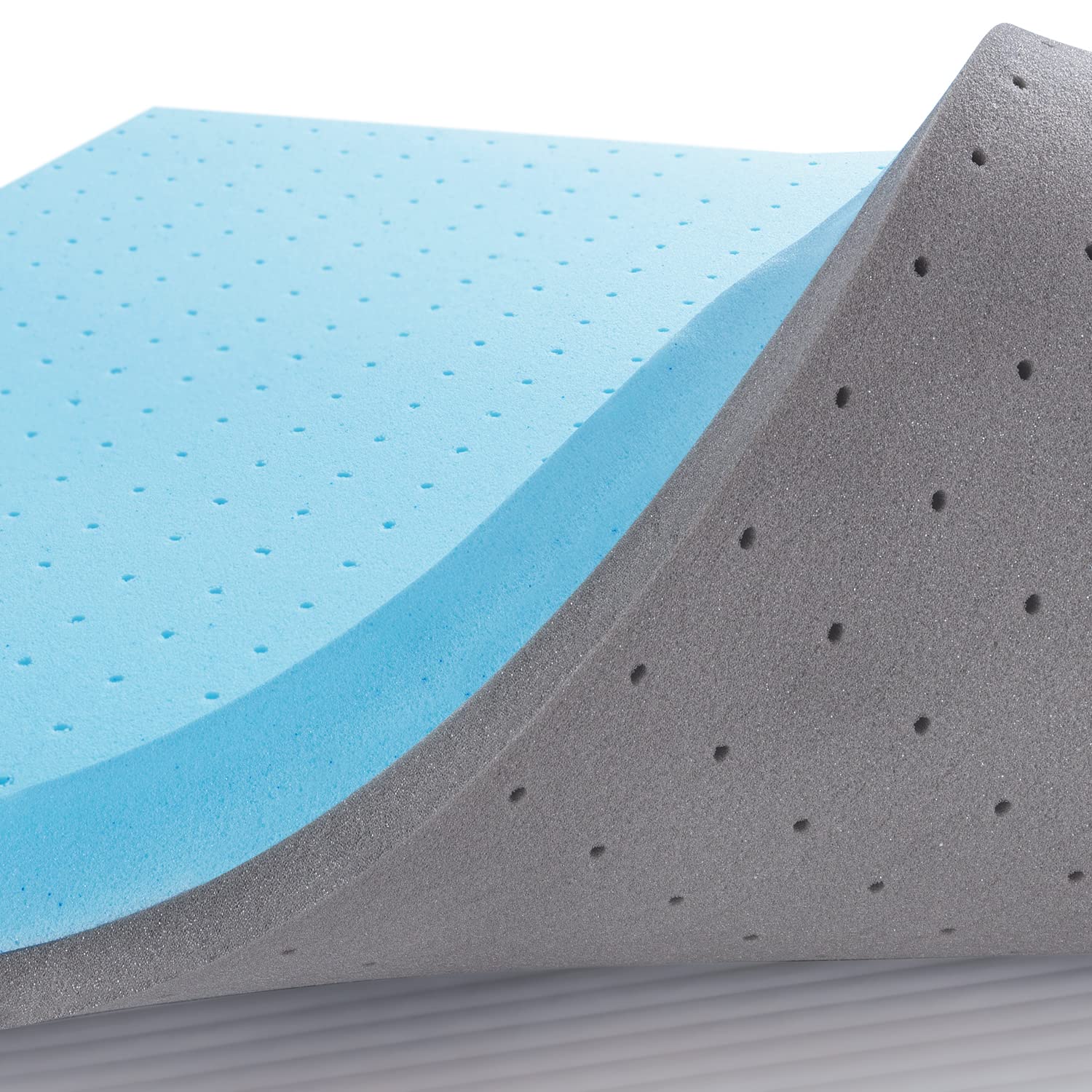 Maxzzz Twin Mattress Topper,3 Inch Ventilated Design Memory Foam Queen Mattress Topper,Cooling Gel Infused Swirl Foam Pad for Pressure Relief Back Pain, CertiPUR-US Certified