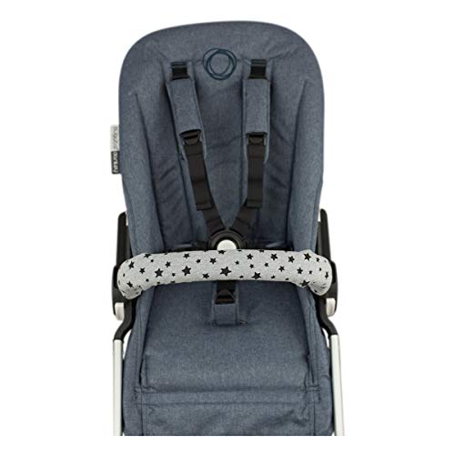 JYOKO Kids Covers Handle, Covers Railing for Stroller (Black Star, Regular)
