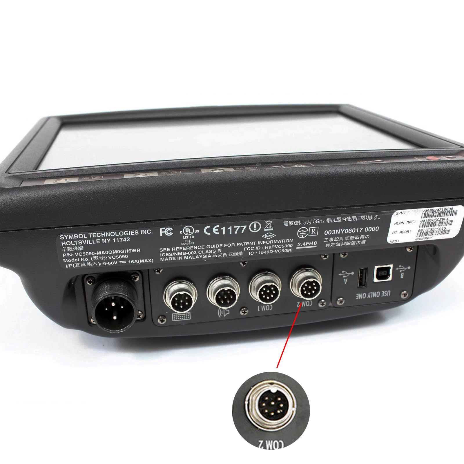 Scanner Cable for Symbol LS3408 to VC5090 DS3508 (8-PIN) Mobile Computer(25-71917-02R),Rugged Connecto,Barcode Scanner Accessories(10Ft/3M)