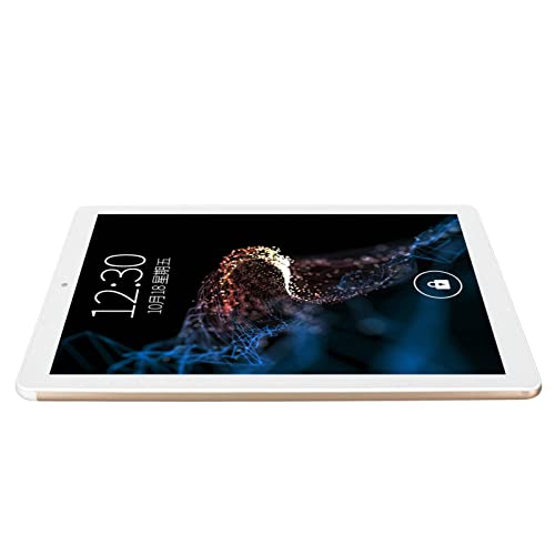 Akozon 10.1 Inch Tablet Gold 6GB RAM 128GB ROM Octa Core 2.5Ghz CPU 13MP Camera 8800mAh HD Tablet for Home Office 100240V US Plug Tablets (US Plug 100β240V)
