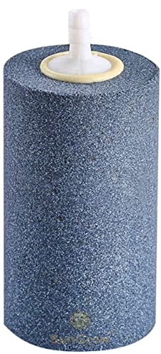 SunGrow 10-Pack Air Stone Bubble Cylinder for Aquarium Air Pump, 1 Inch Fish Tank Air Diffuser Aerator Bubbler for Ponds, Hydroponics & Aquaponics, Mini Airstones Aquarium Air Pump Accessories