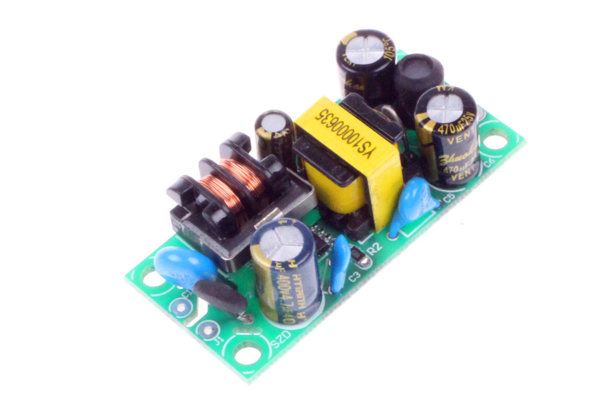 NOYITO AC to DC Precision Buck Power Supply Module AC 120V 100V-264V to 12V 500mA Isolated Step-Down DC Module (12V 500mA) Green