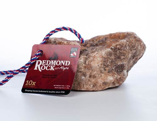 REDMOND - Rock on a Rope Unrefined Salt Rock for Horses 3 to 5 lbs (3 Pack)